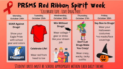 Spirit Week – October 24-28 | Paul R. Smith Middle School