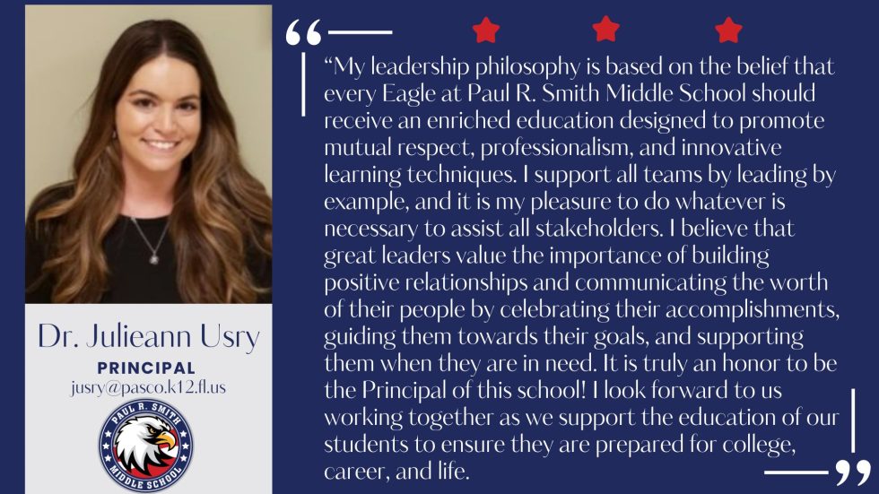 Administrators | Paul R. Smith Middle School